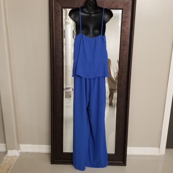 Eight Sixty | Pants & Jumpsuits | Eighty Sixty Blue Jumpsuit | Poshmark